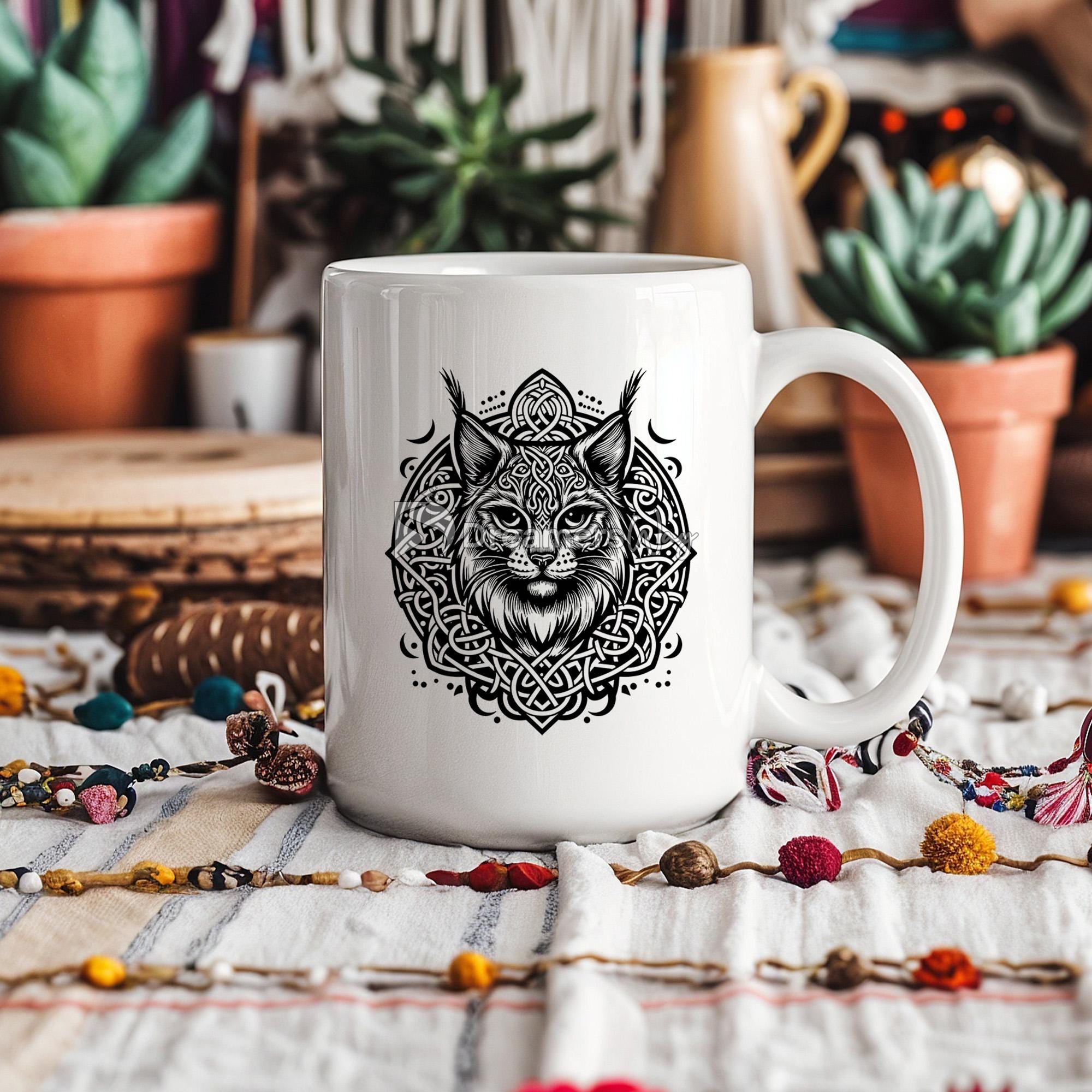 Celtic Lynx Mandala Svg, Digital Download, Tattoo Design Art, Printable ...