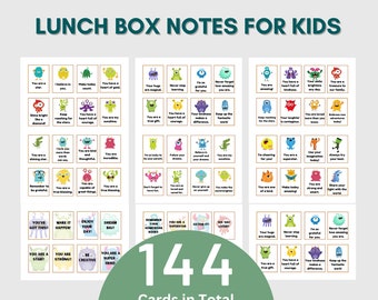 24 Printable Summer Lunch Box Notes for Kids Printable Digital Download ...