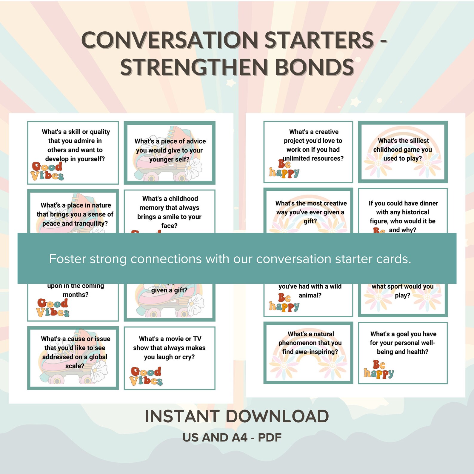 Conversation Cards Team Building Games for Work - Etsy