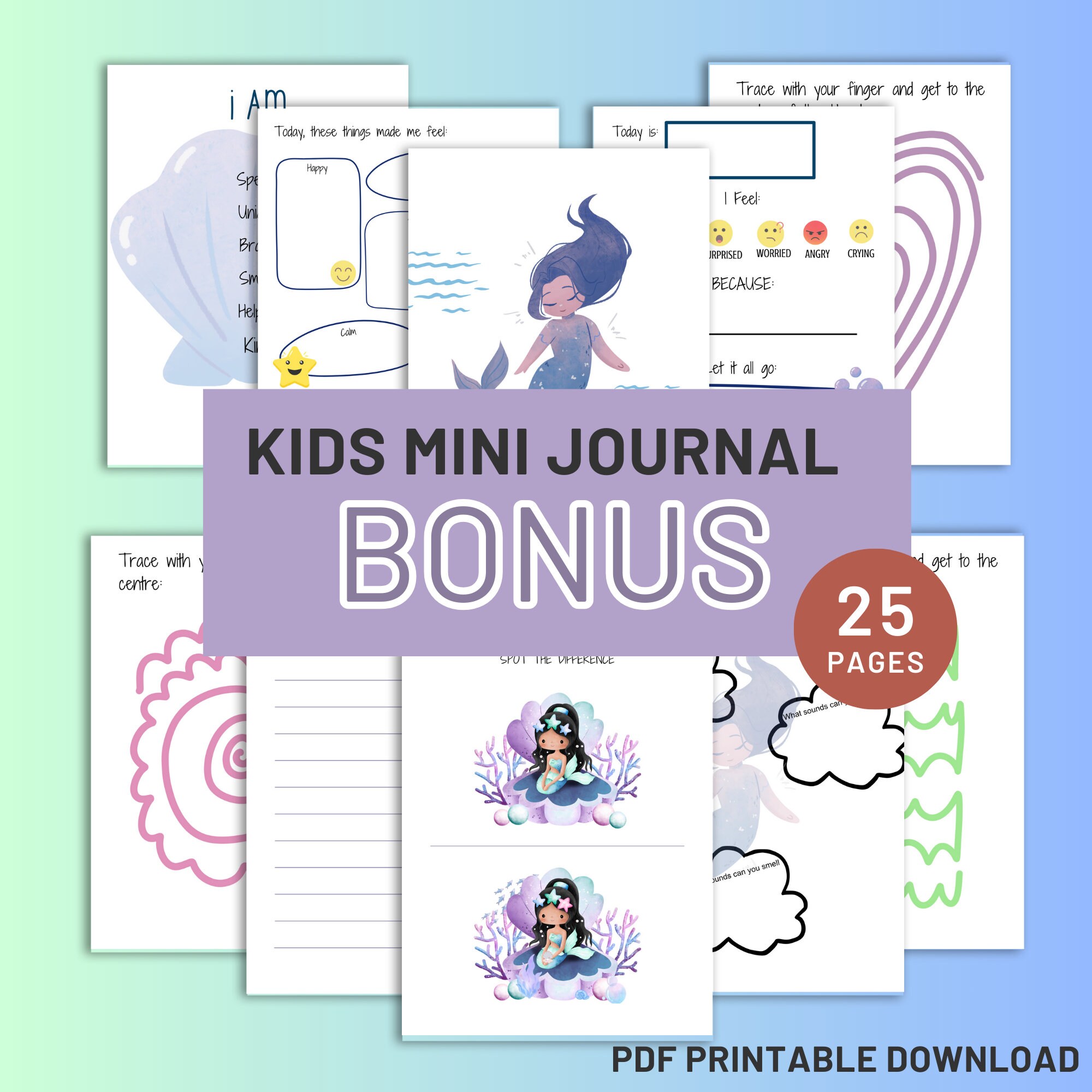 Gratitude Journal Activity Book for Kids Age 5 8 in a PDF - Etsy