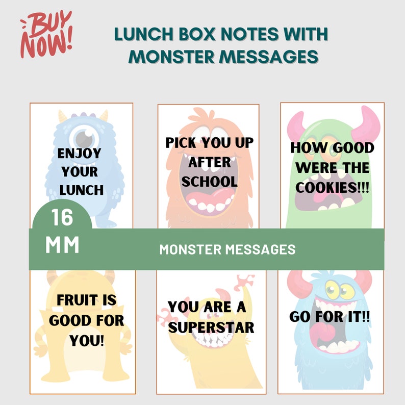 Printable Lunchbox Notes for Kids - Etsy