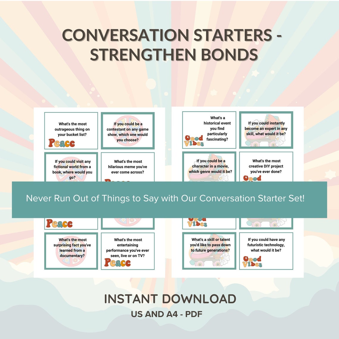 Conversation Cards Team Building Games for Work - Etsy