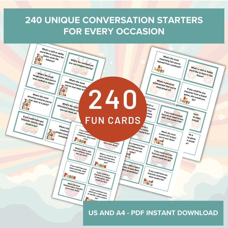 Conversation Cards Team Building Games for Work - Etsy