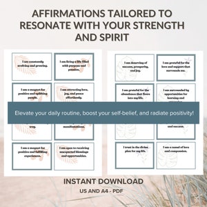 Affirmation Cards Daily Affirmations Positive Quotes - Etsy