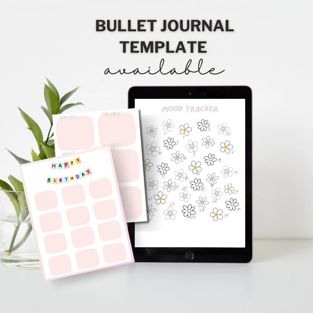 DAISY BULLET JOURNAL - Etsy
