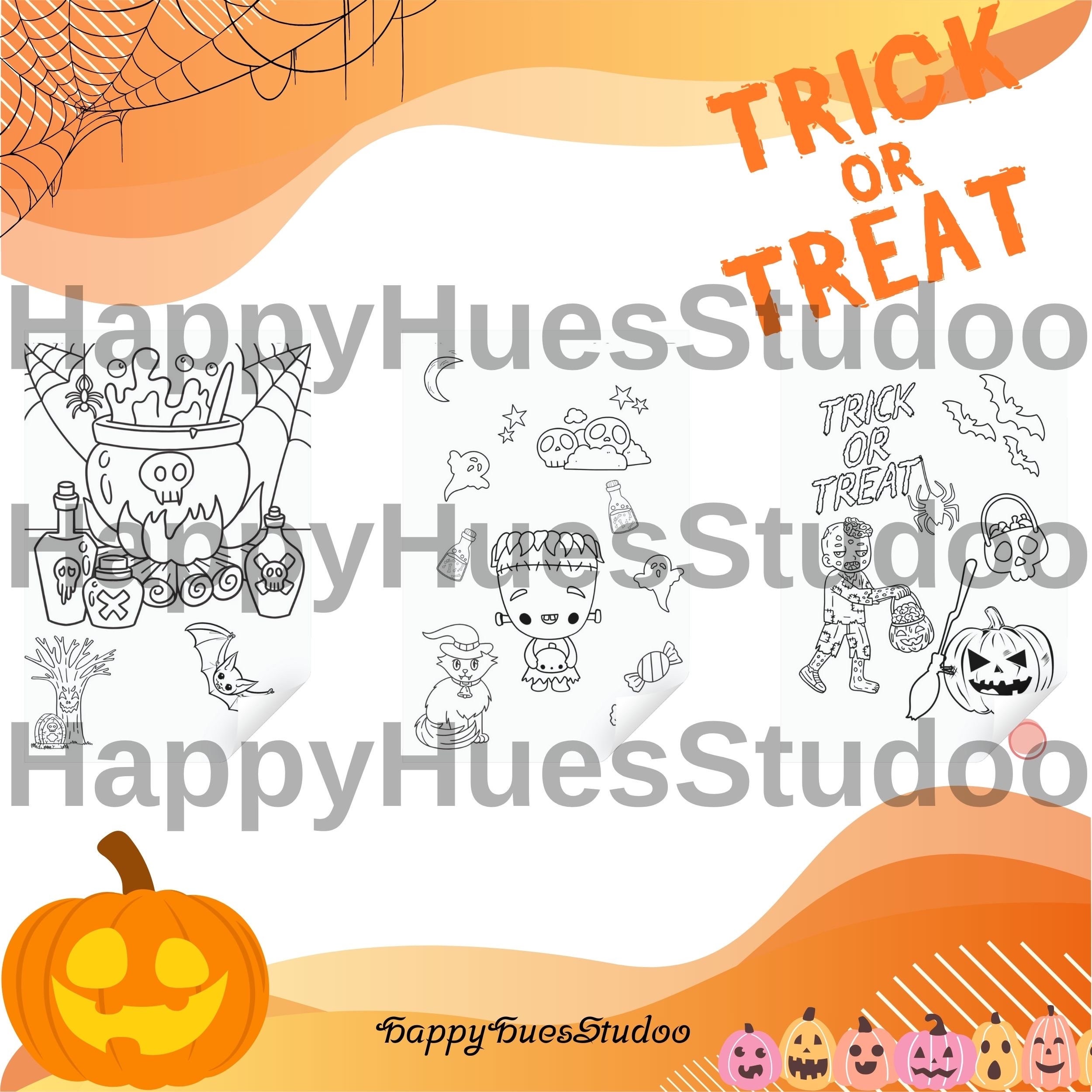 Halloween Coloring Book Ghost Coloring Gift for Friends Gift for ...