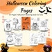Halloween Coloring Book Ghost Coloring Gift for Friends Gift for ...