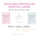 Do Not Disturb Labor and Delivery Hospital Door Sign for Mom ...