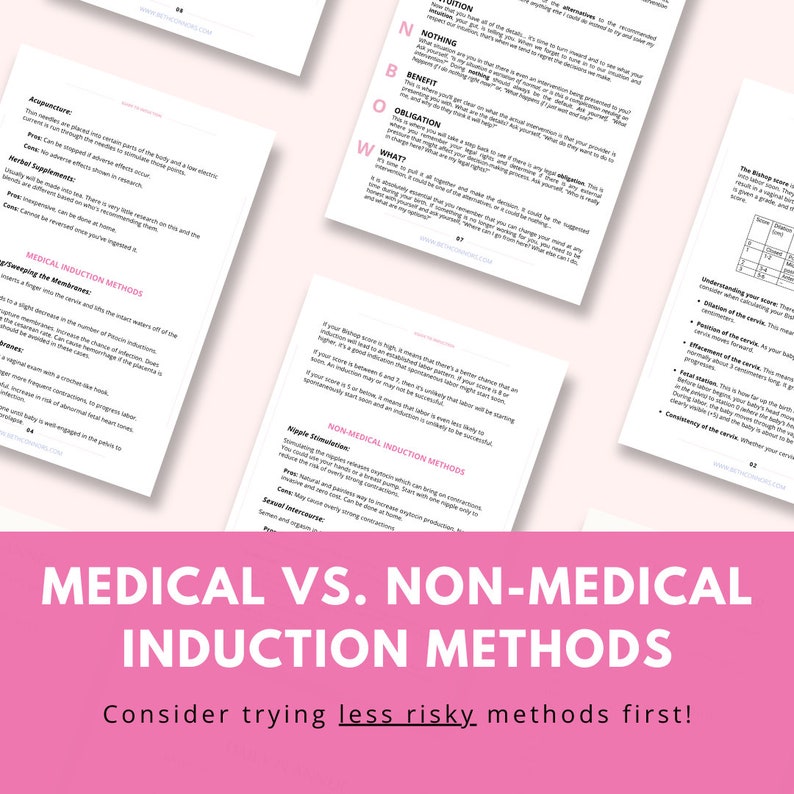 Labor Induction Guide for Pregnant Mom Hospital Birth Education Third ...