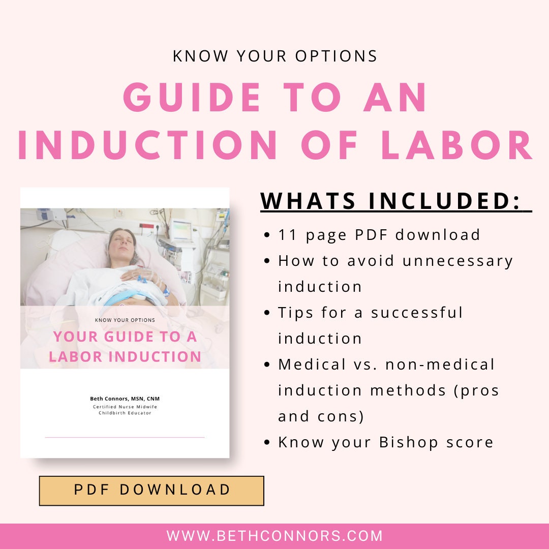 Labor Induction Guide for Pregnant Mom Hospital Birth Education Third ...