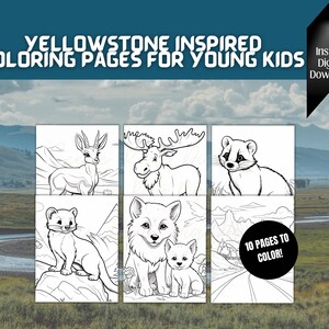 Yellowstone Children's Coloring Pages, Kids Activities, Road Trip Games ...