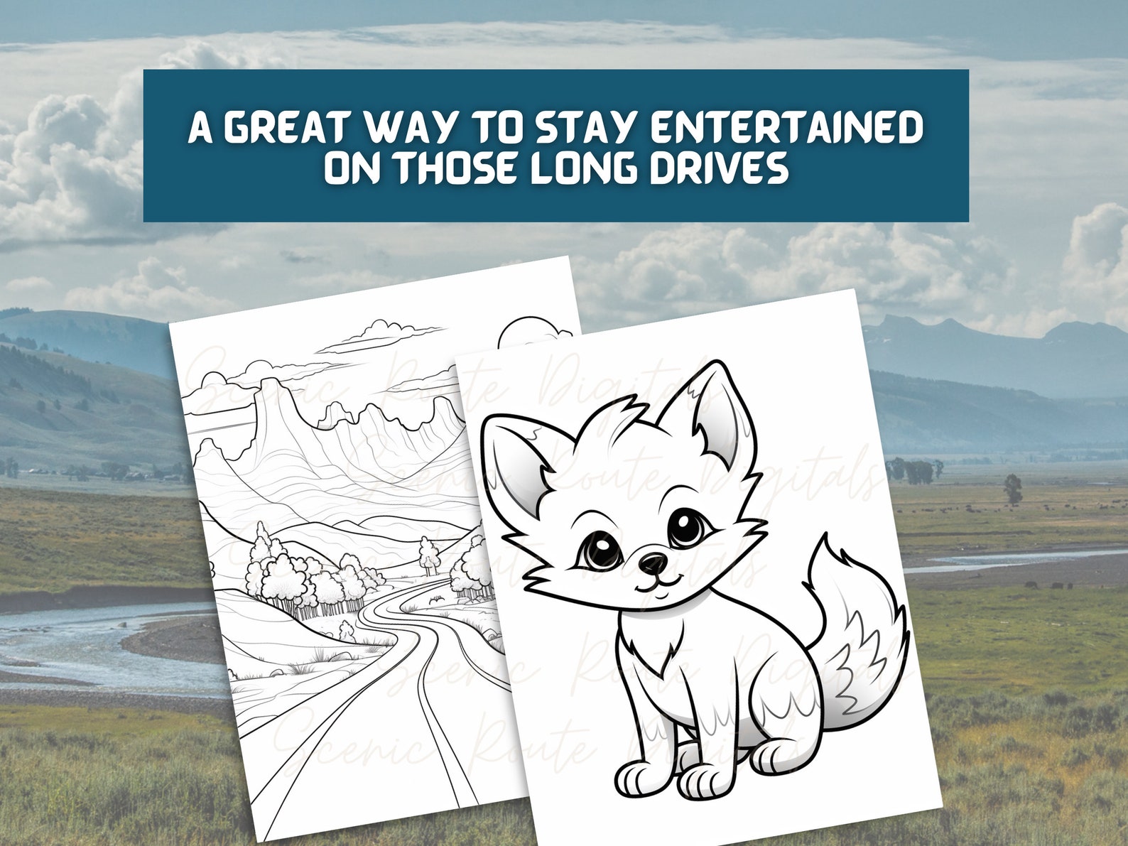 Yellowstone Children's Coloring Pages, Kids Activities, Road Trip Games ...