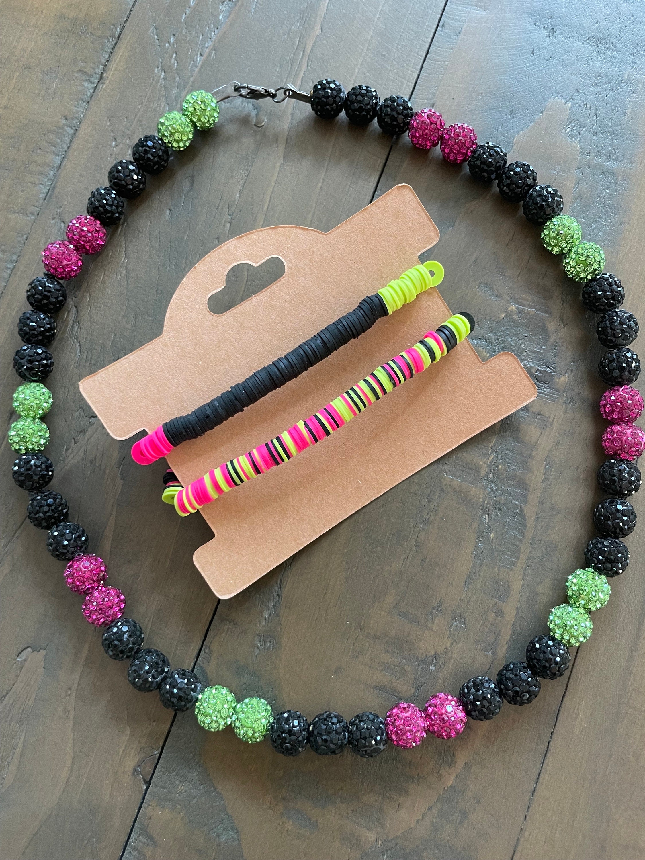 Party Animals Baseball savannah Bananas Bracelet and Necklace Set - Etsy