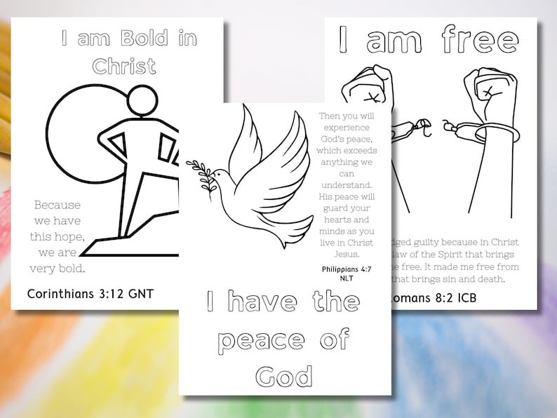 My Identity in Christ Coloring Book - Etsy