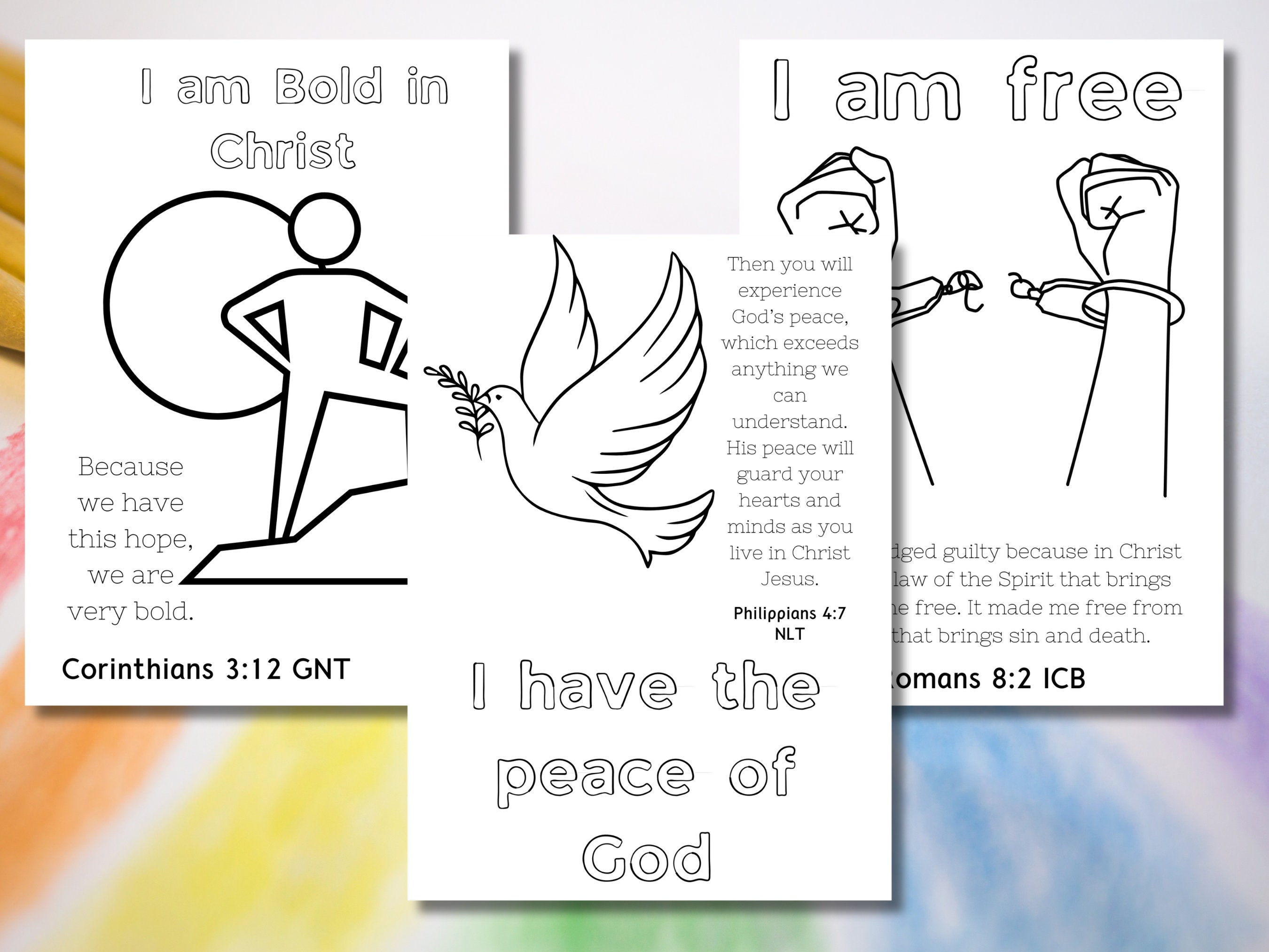 My Identity in Christ Coloring Book - Etsy