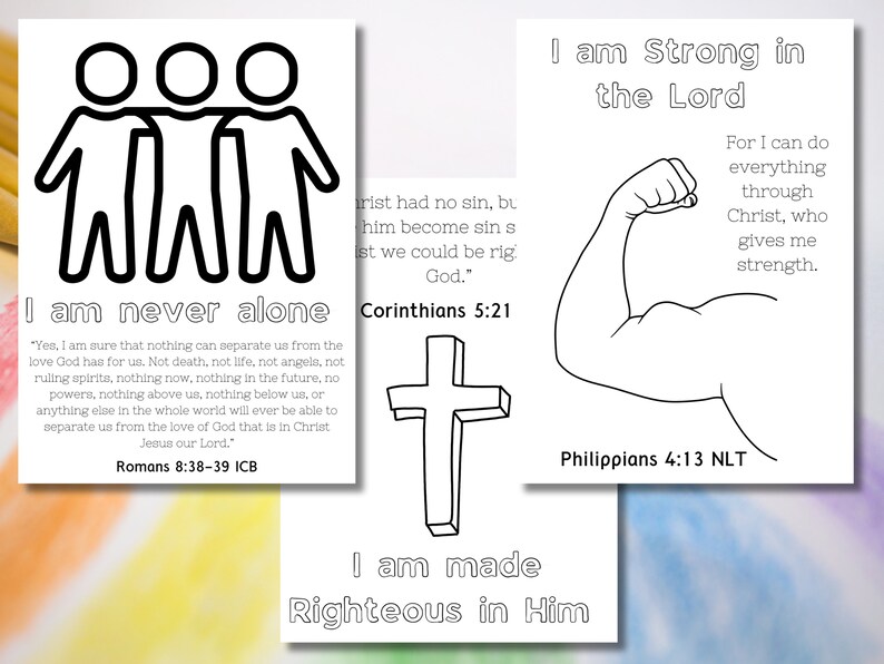 My Identity in Christ Coloring Book - Etsy