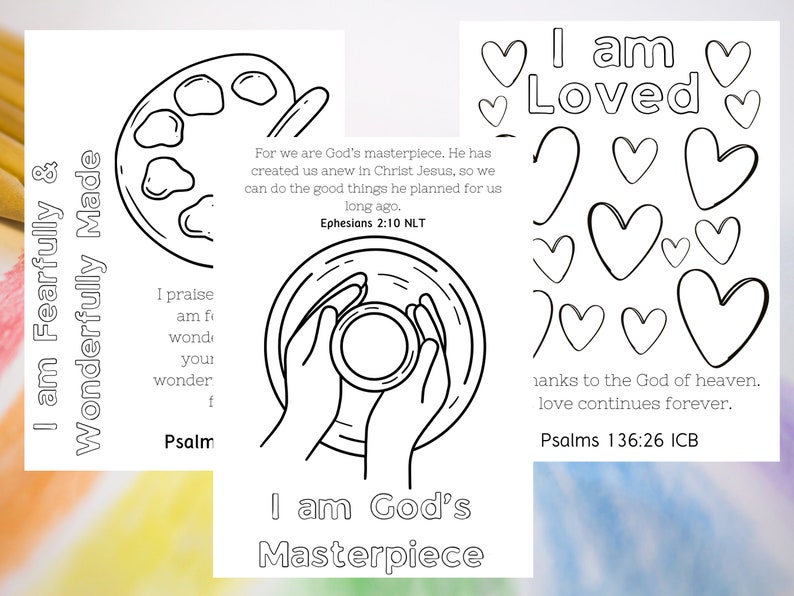 My Identity in Christ Coloring Book - Etsy