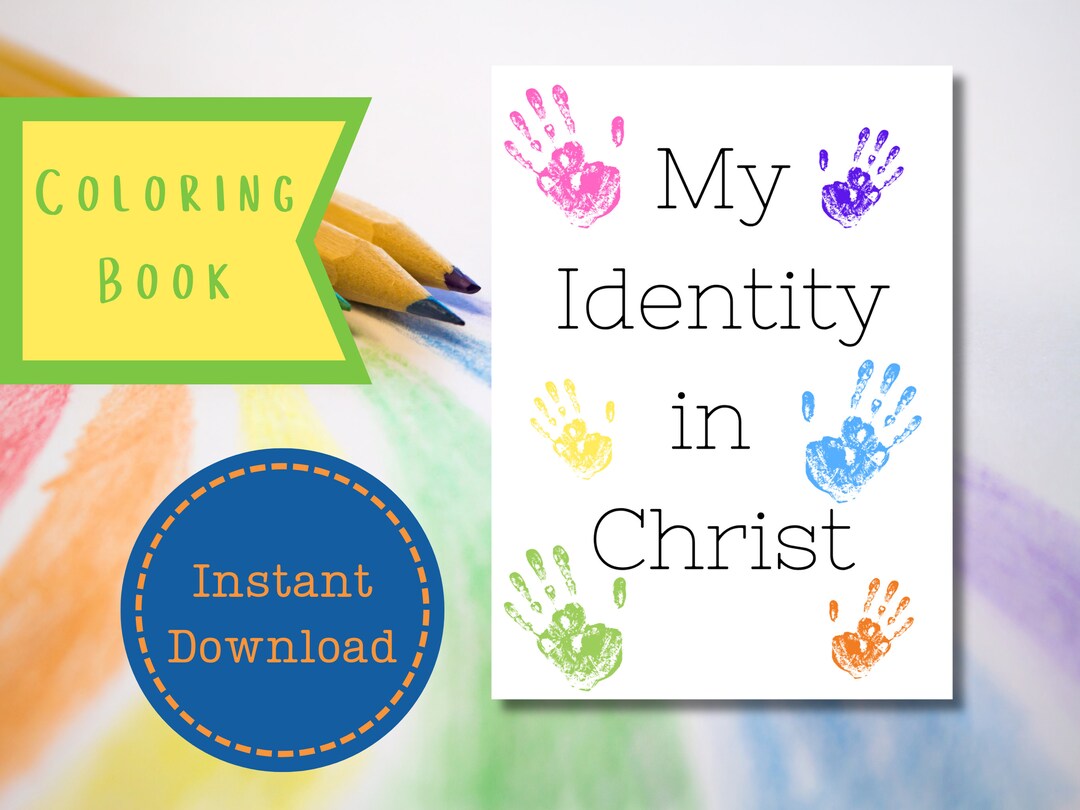 My Identity in Christ Coloring Book - Etsy
