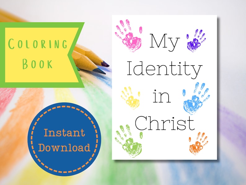 My Identity in Christ Coloring Book - Etsy