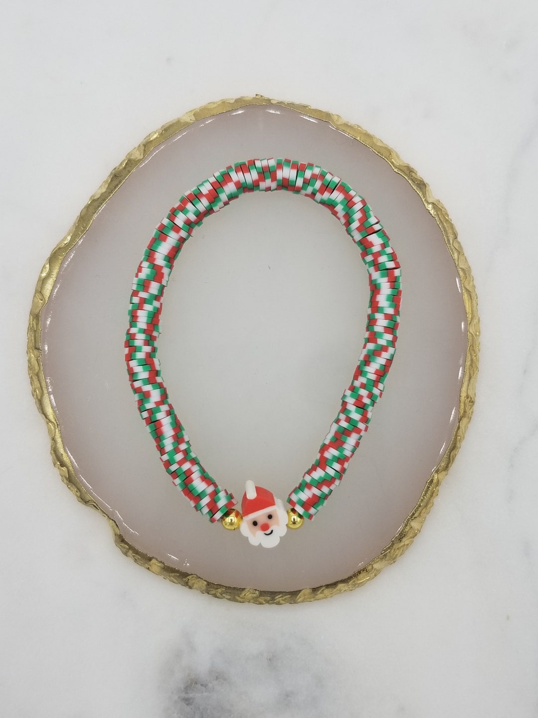 Santa's Sparkle: Santa Speckle Christmas Stacky Stretch - Etsy