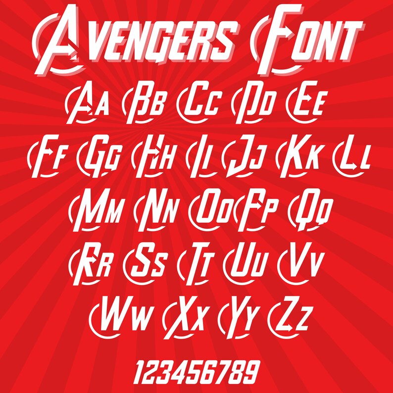 Superhero Font, Avengers Font, Kids Font, Cricut Font, Boys Birthday ...