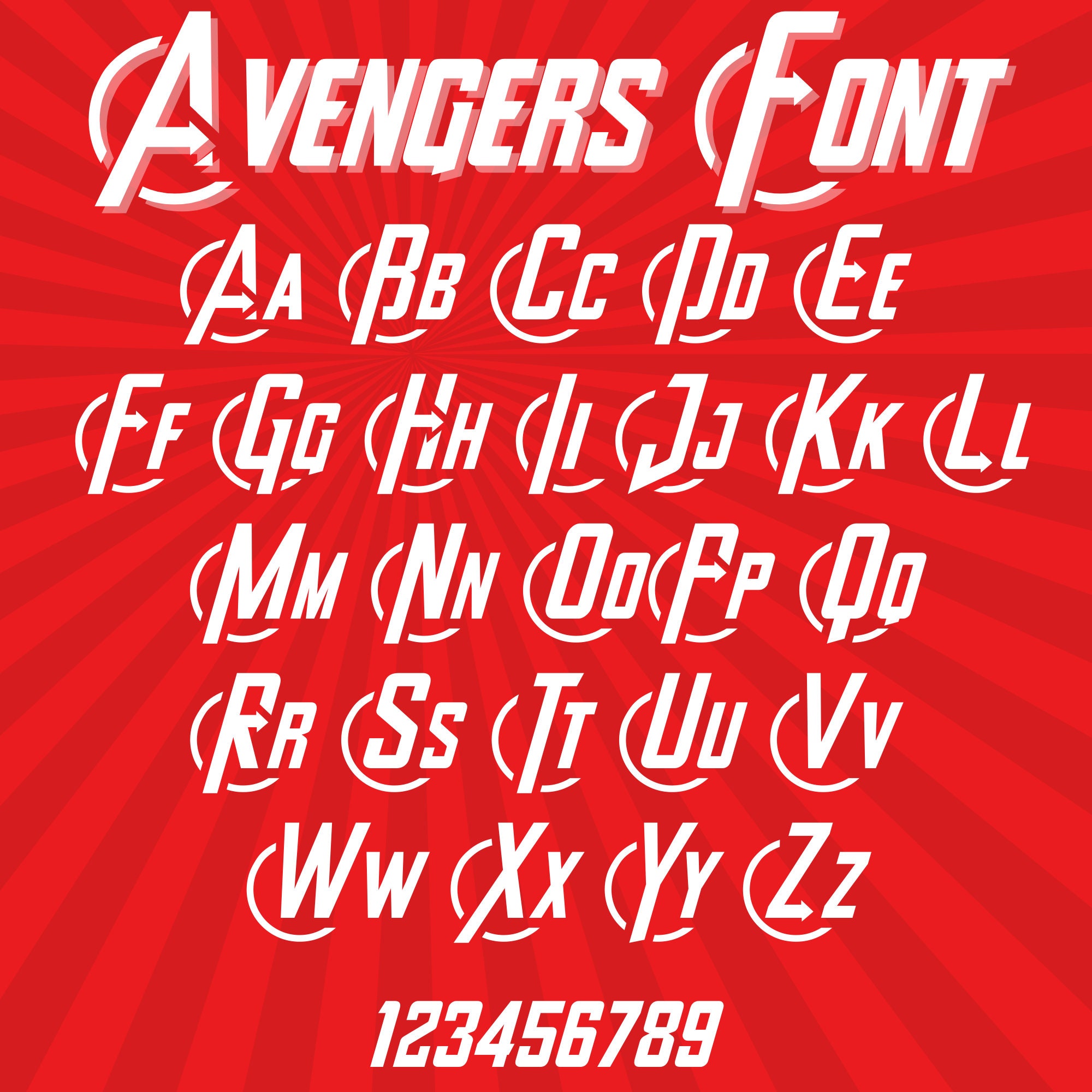 Superhero Font, Avengers Font, Kids Font, Cricut Font, Boys Birthday ...