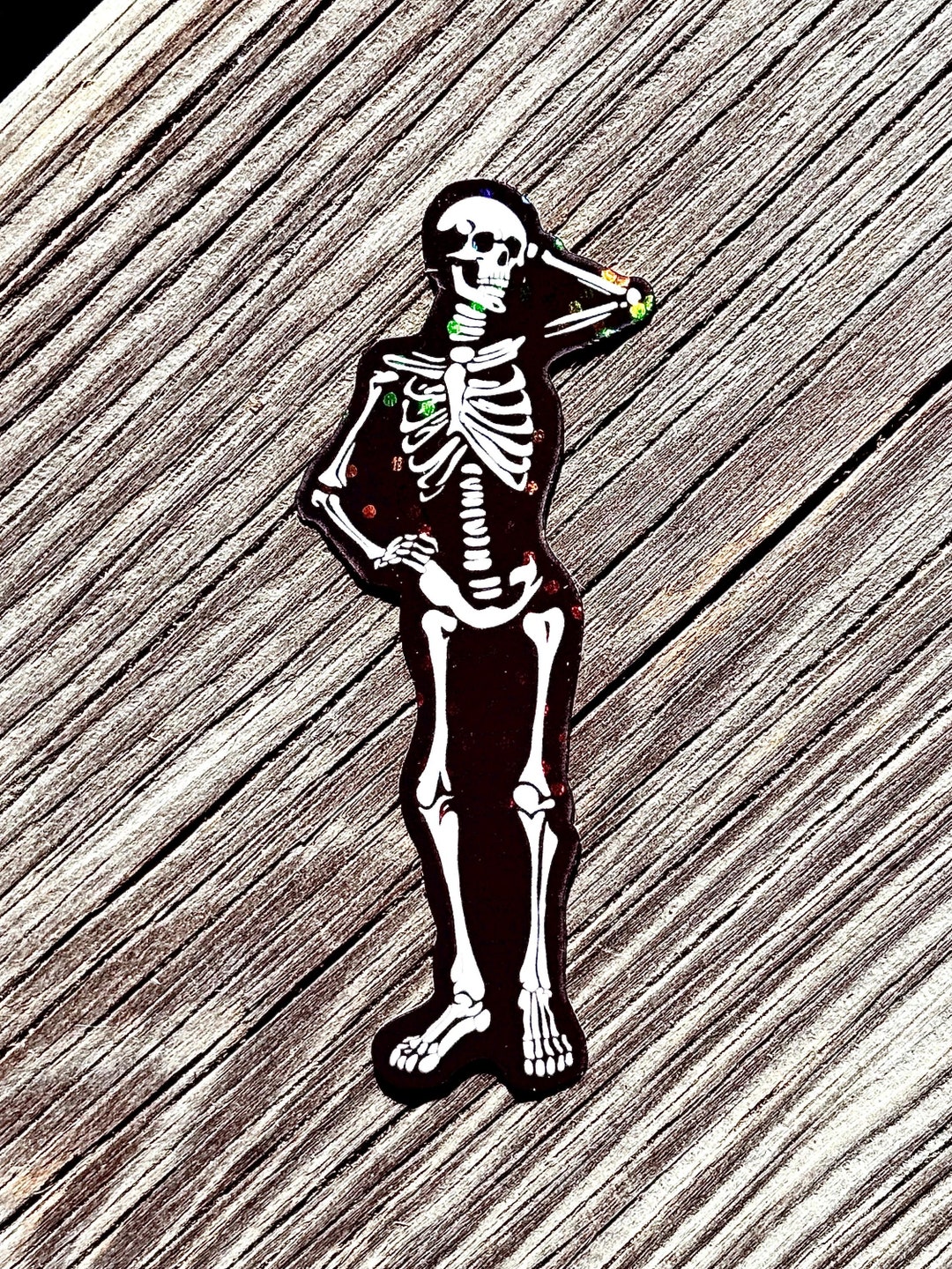 Skeleton Sticker | Spooky Season Sticker | Vinyl Sticker - Etsy
