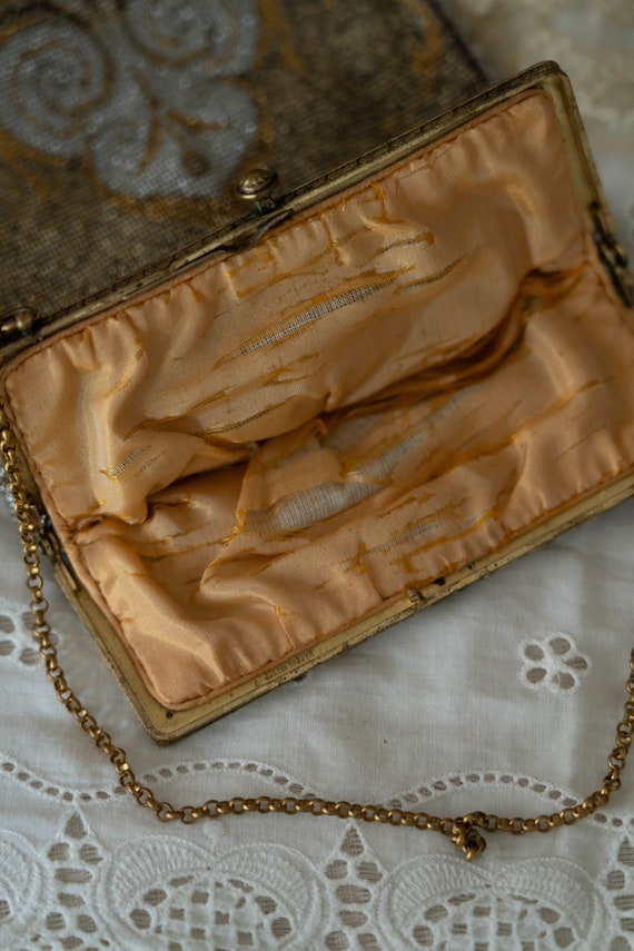 Antique 1910s/20s Art Nouveau Micro Beaded Purse Vint… - Gem