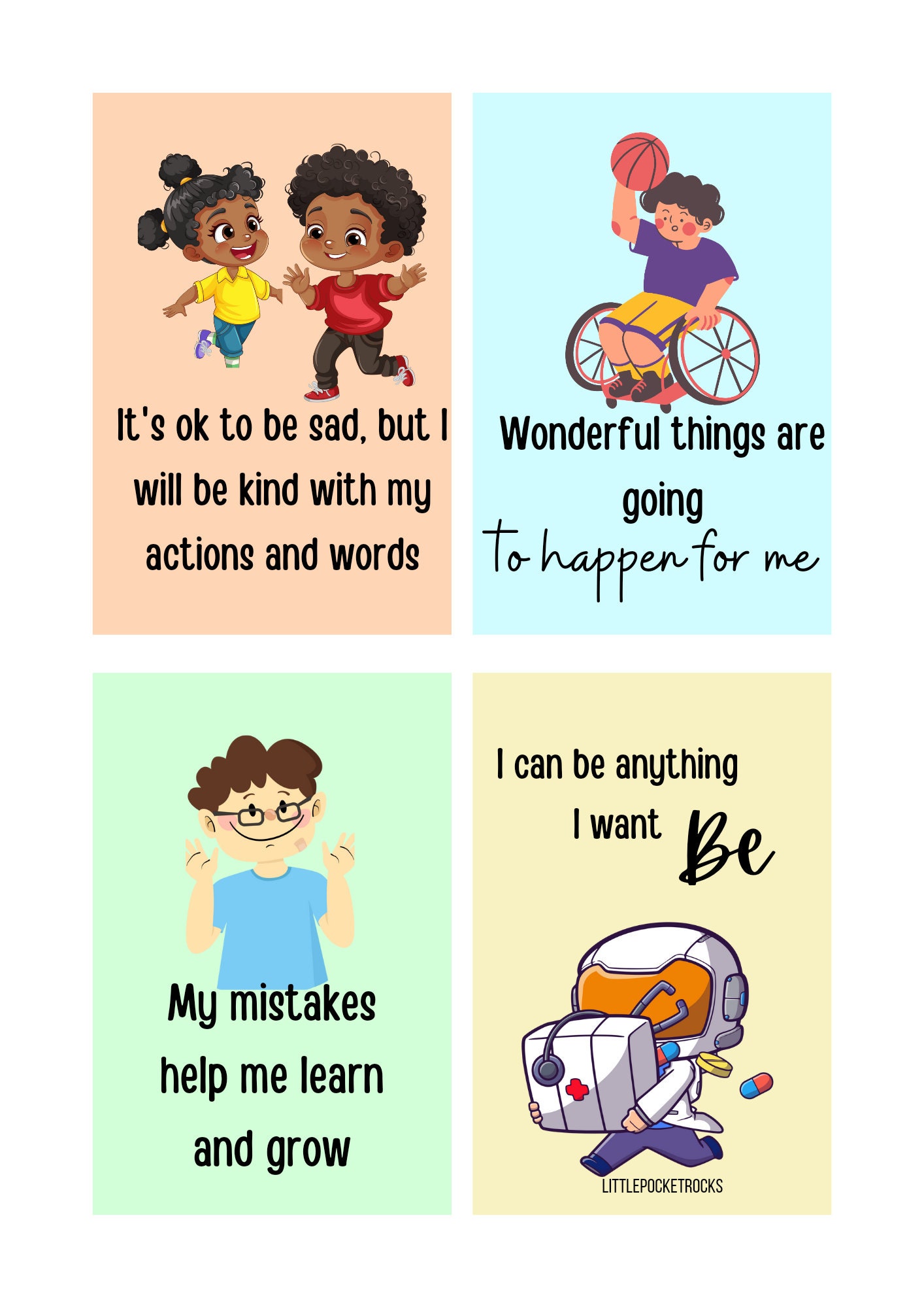 16 Positive Affirmations for Kids, Daily Fun and Inspiring Affirmations ...