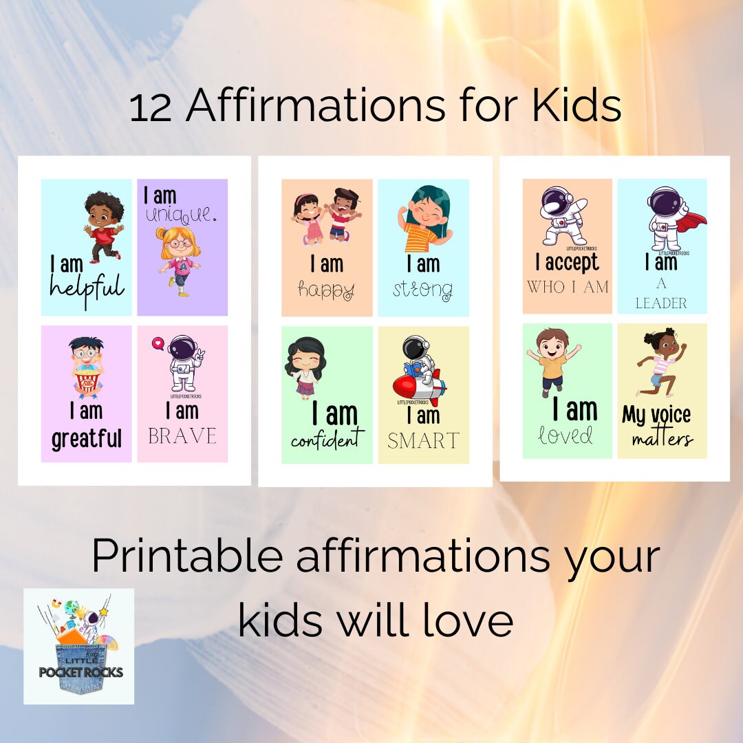 16 Positive Affirmations for Kids, Daily Fun and Inspiring Affirmations ...