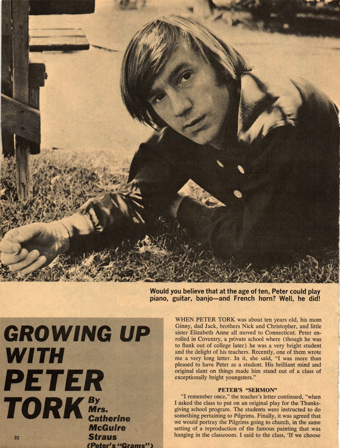 16 Magazine October 1967 PDF Magazine Digital Download Peter Tork ...