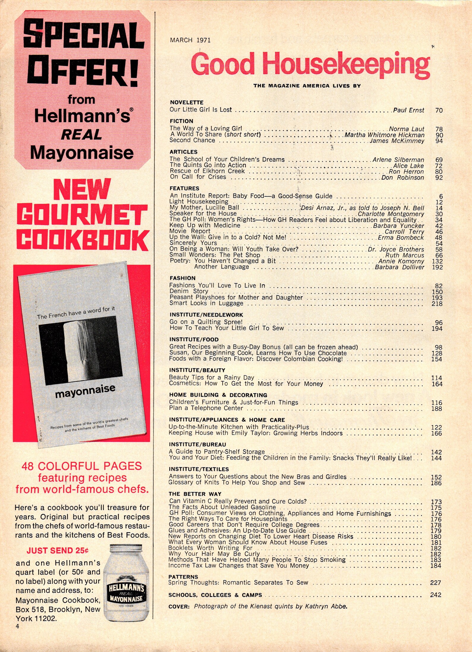 Good Housekeeping Magazine - March 1971 - Vintage PDF Magazine Digital ...