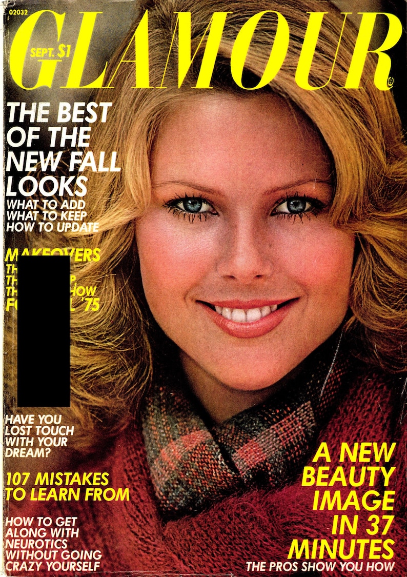 Glamour Magazine September 1975 Vintage Fashion Magazine Digital PDF ...