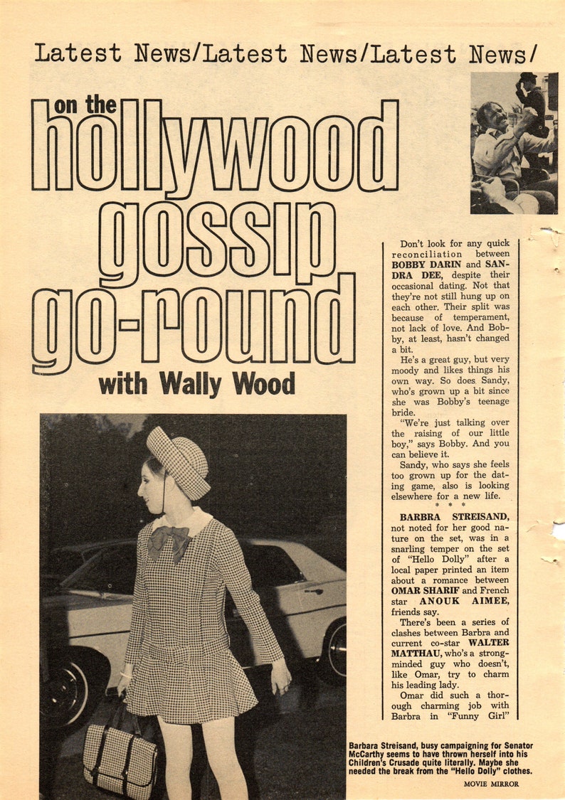 Movie Mirror Magazine - October, 1968 - Vintage Celebrity Gossip ...