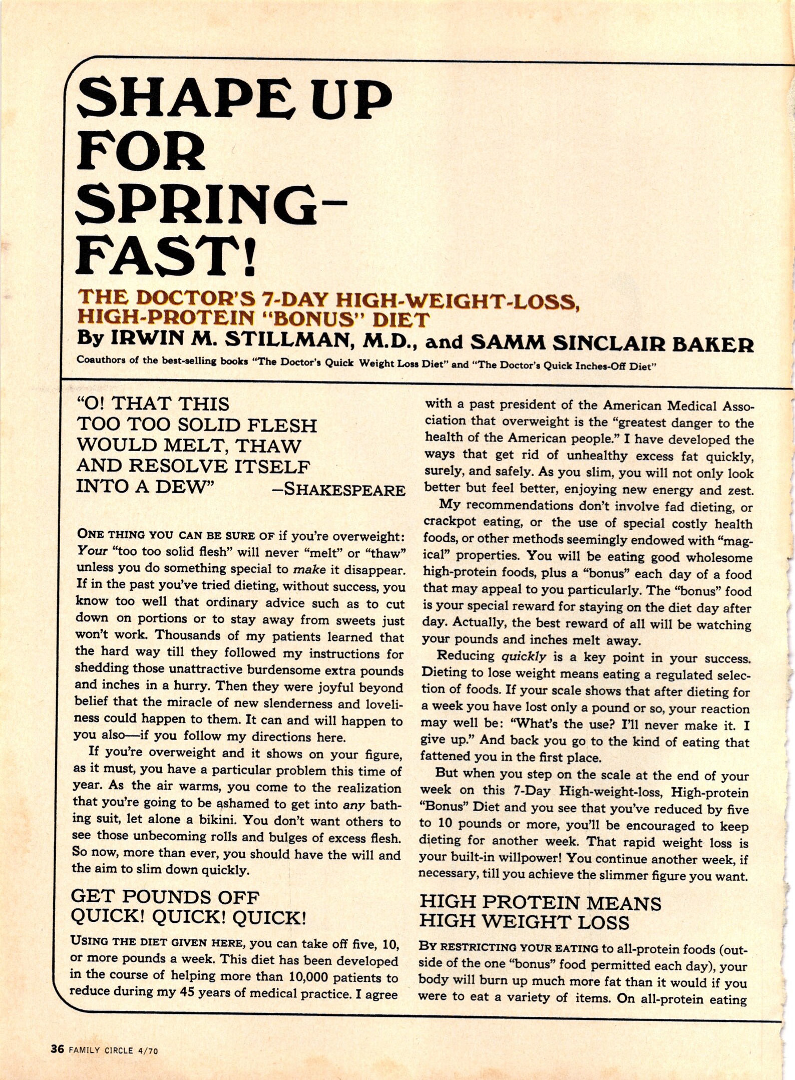 Family Circle April 1970 Vintage Magazine PDF Digital Download: Winnie ...