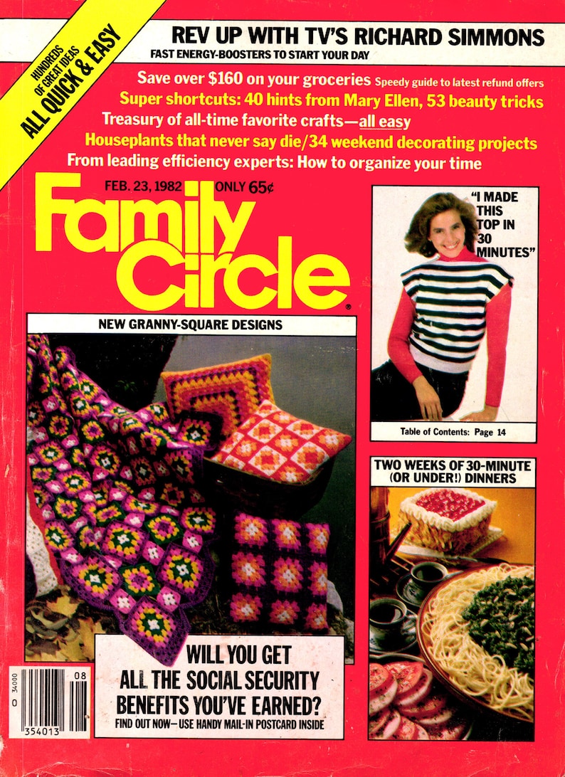 Family Circle - Feb. 23, 1982 - Digital PDF Magazine - Vintage Women's ...