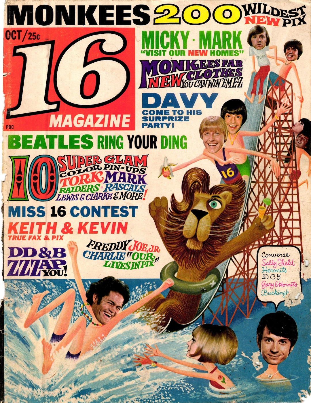 16 Magazine October 1967 PDF Magazine Digital Download + Peter Tork ...