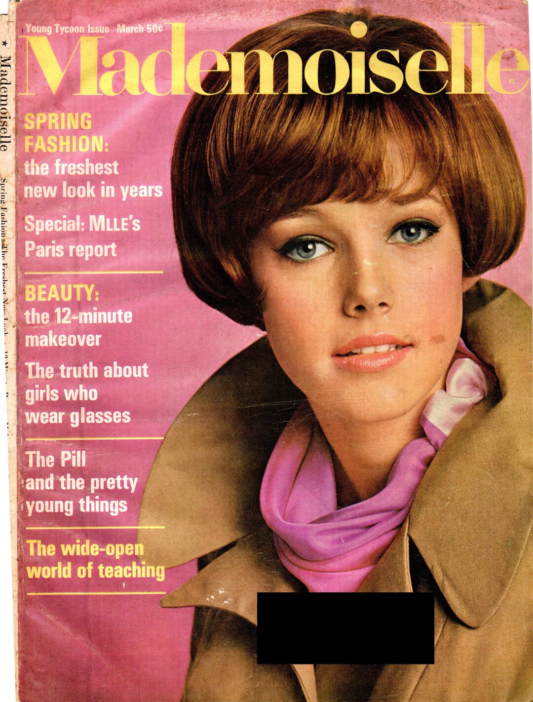 Mademoiselle Magazine March 1967 Vintage PDF Fashion Magazine Digital ...
