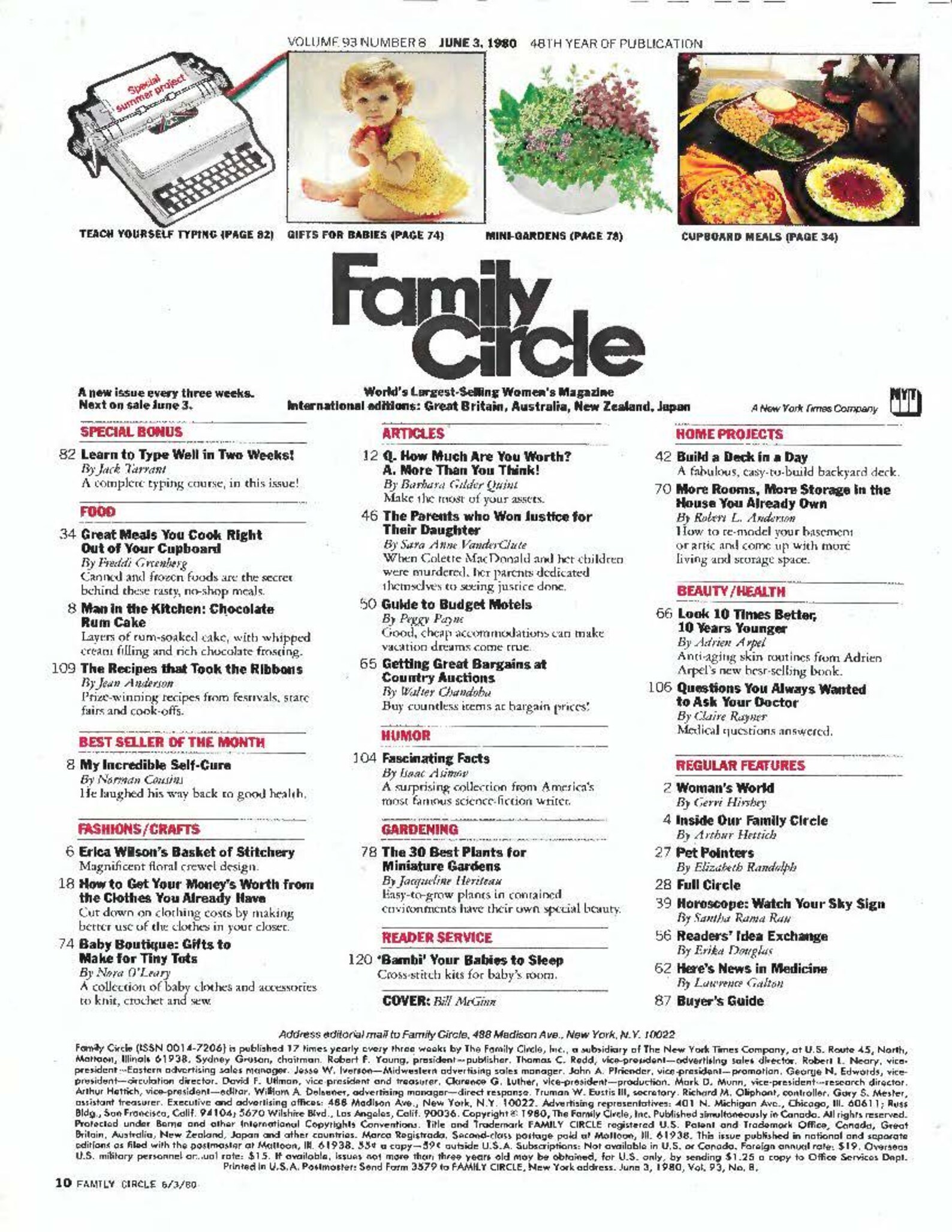 Family Circle Magazine June 1980 Vintage Magazine PDF Digital Download ...