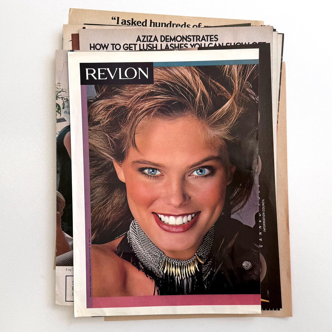 Vintage Magazine Ads Bundle: 1970s-80s Retro Ephemera for Collage ...