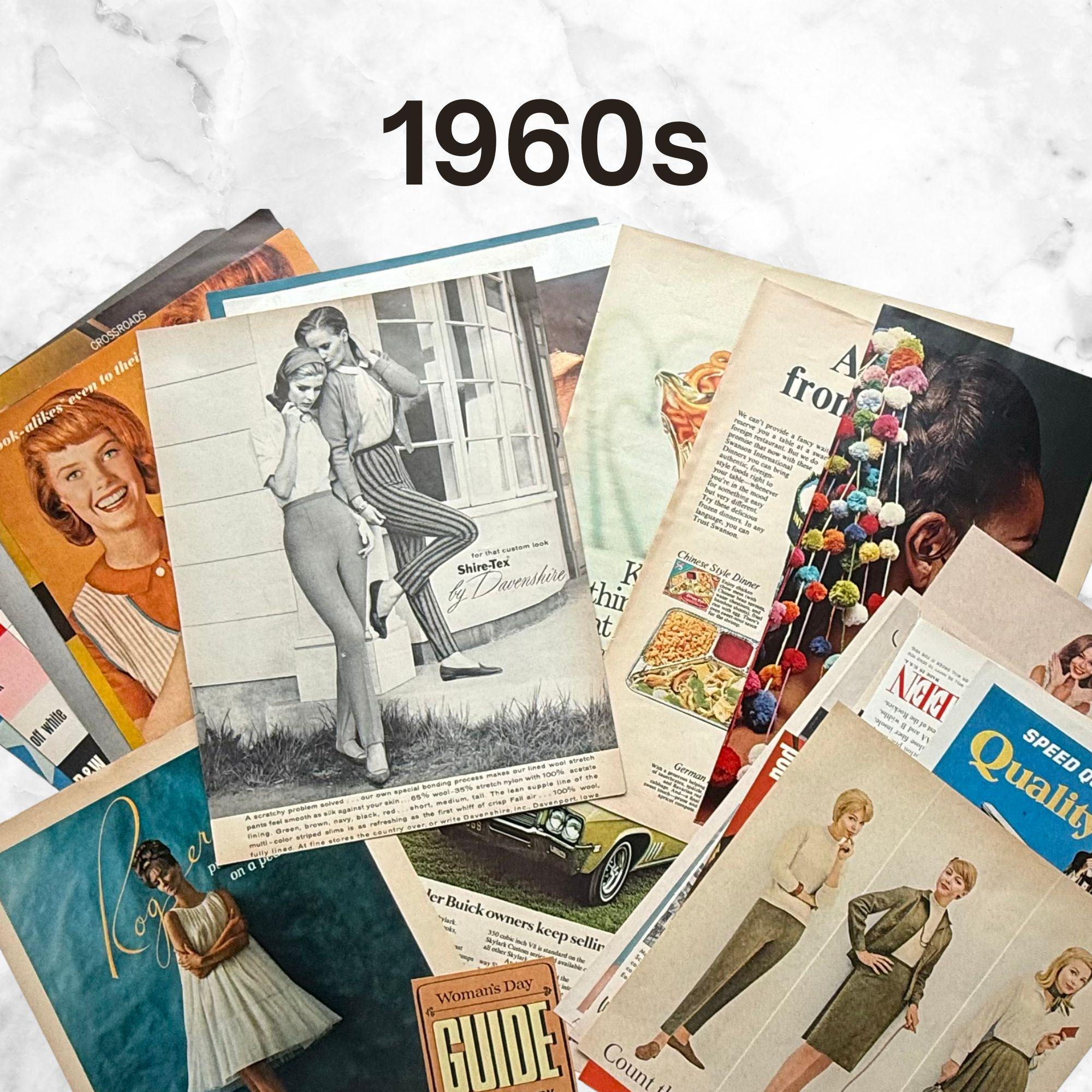 Vintage Magazine Pages for Collage - Choose Your Decade (1960s–2000s ...