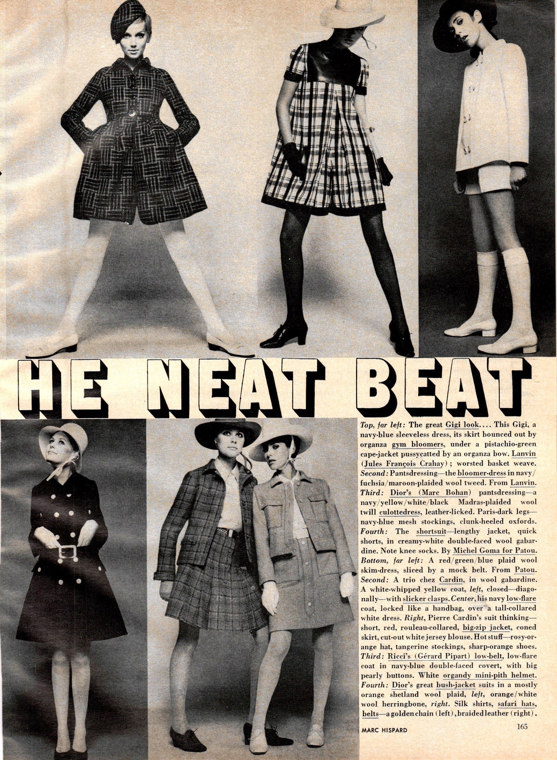 Mademoiselle Magazine March 1967 Vintage PDF Fashion Magazine Digital ...