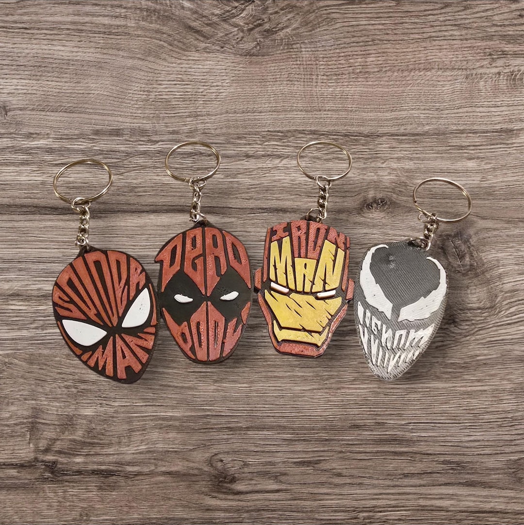 Superhero and Villan Keychains - Etsy