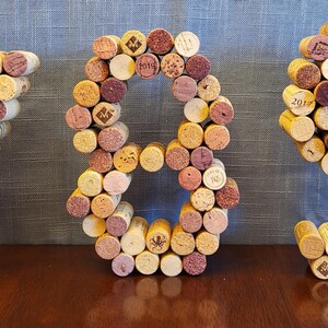 Wedding/event Wine Cork Table Numbers, 1-10, Upcycle, Rustic, Cork ...