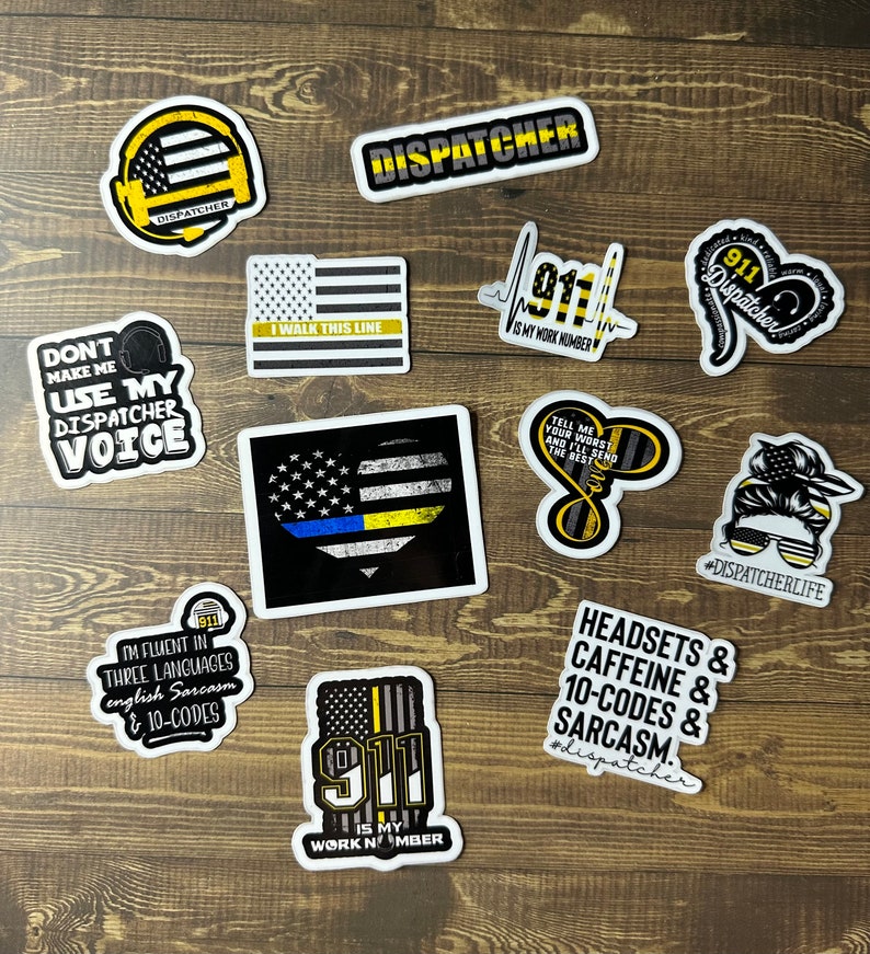 Headsets, Caffeine, 10-codes, Sarcasm, Dispatcher Sticker - Etsy