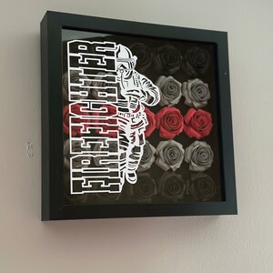 Firefighter Flag, Thin Red Line Shadow Box, Gift for Him or Her - Etsy