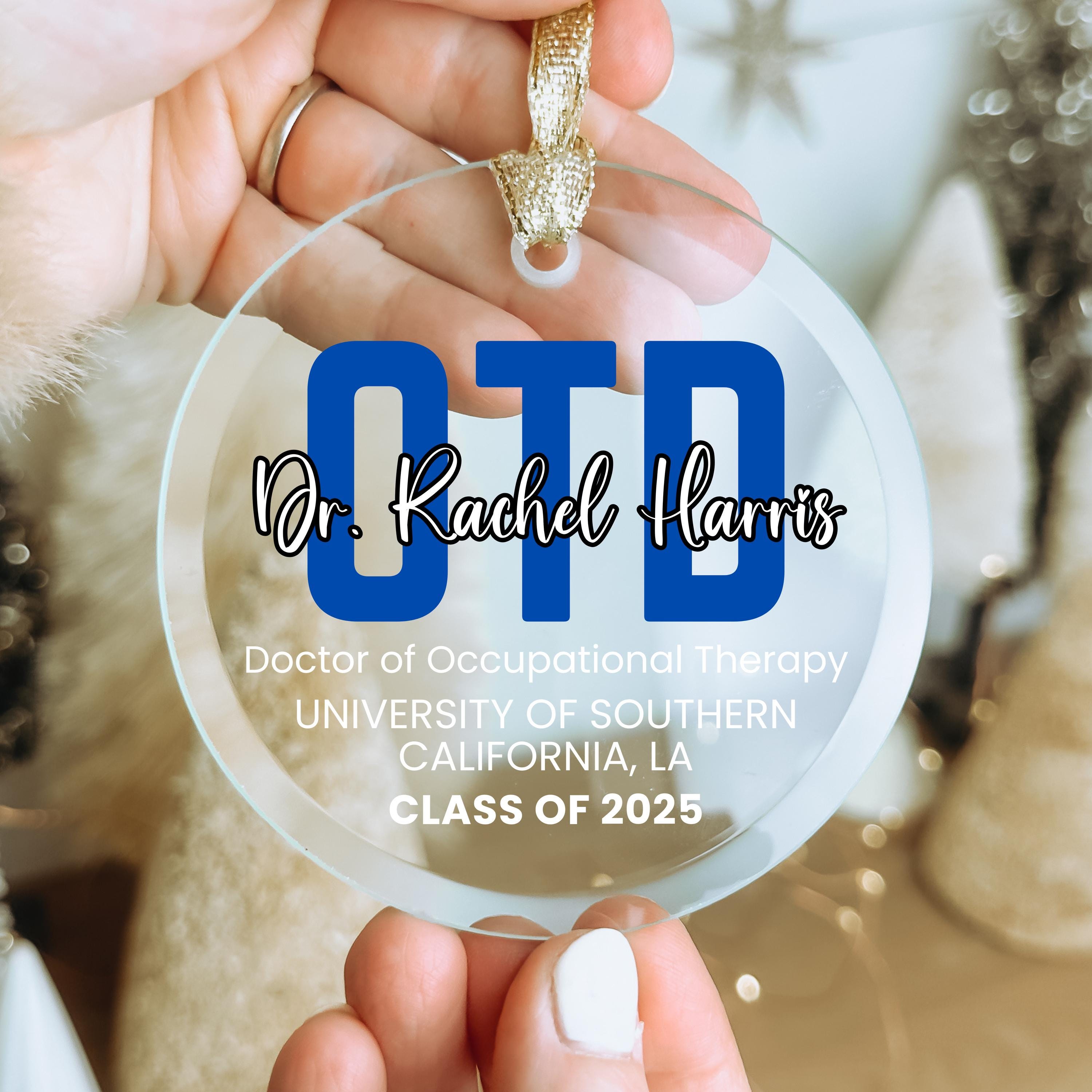 OTD Graduation Gift Ornament for Doctor of Occupational Therapy ...