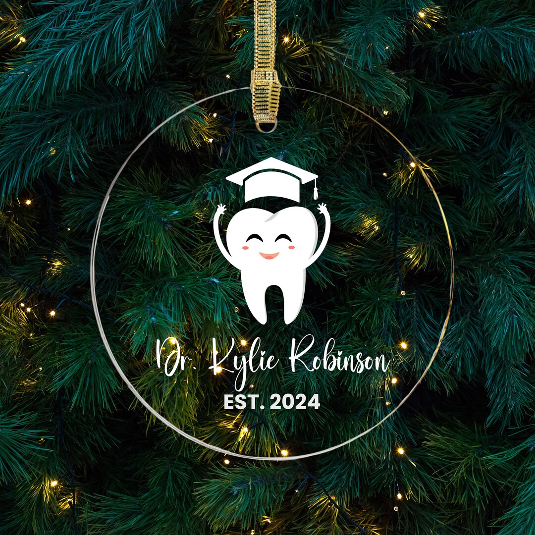 Dentist Graduation Gifts for RDH Dental Hygienist Ornament Dental School Grad Gift for Dentist ...