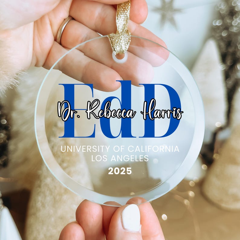 Edd Ornament Ed.d Graduation Gifts Edd Gifts for Doctor of Education ...