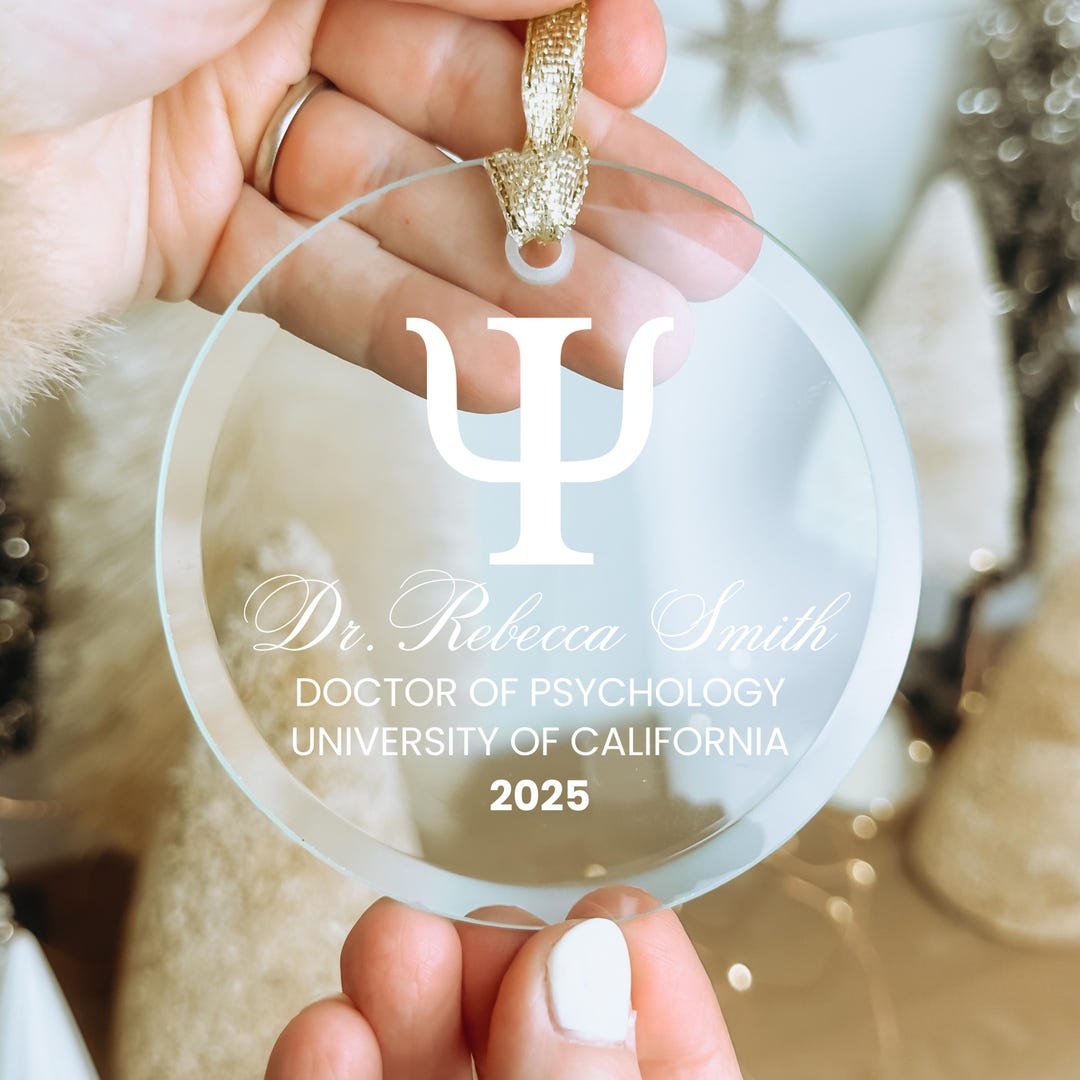 Psyd Graduation Gift Doctor of Psychology Ornament Master of Psychology ...